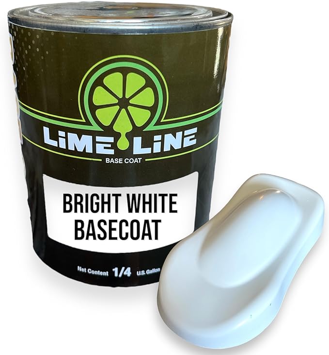 LiME LiNE Automotive Basecoats, 1k Urethane Base Coat Color White Base ...