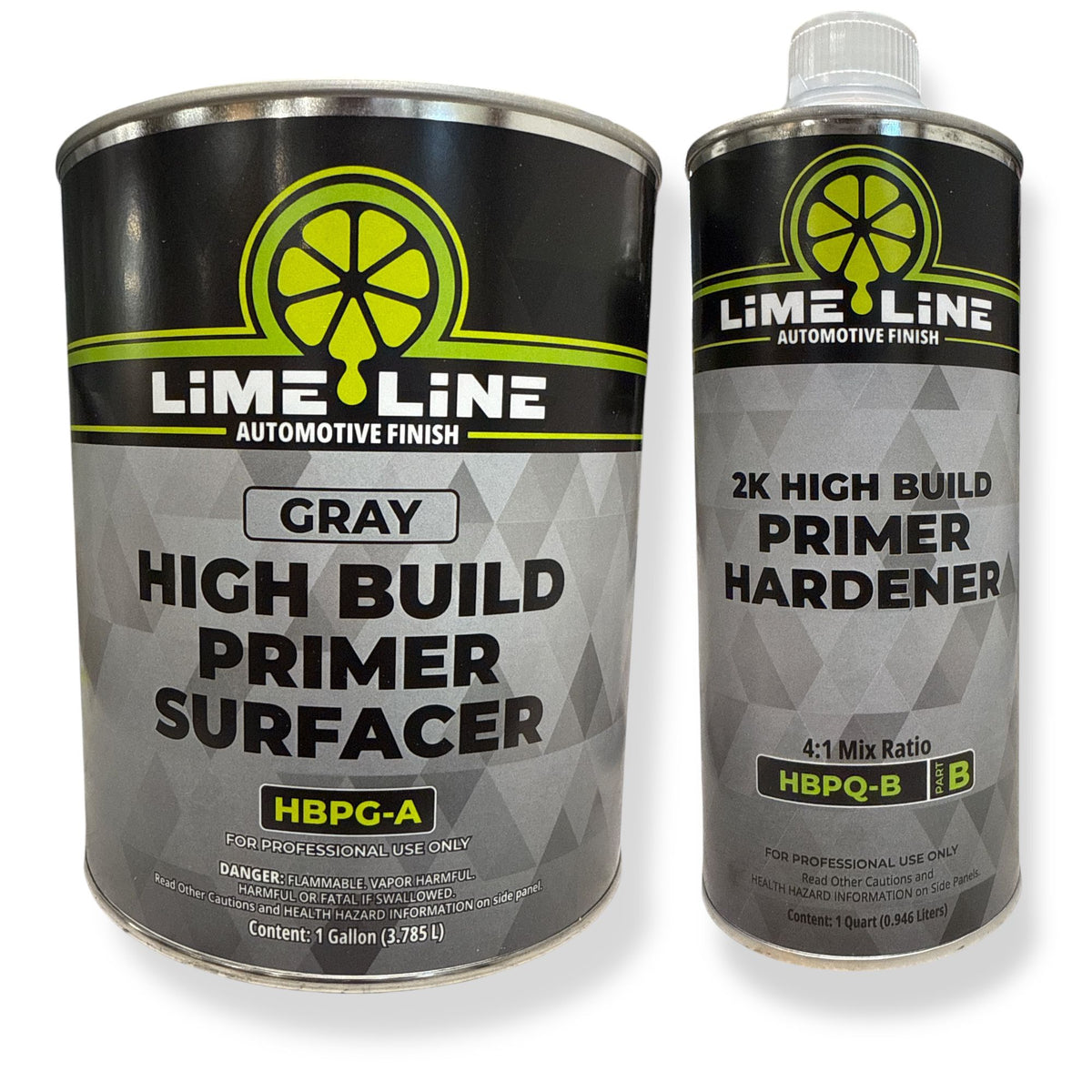 LiME LiNE Sand-able Automotive Primer Surfacer, High Build 2k Urethane ...